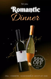 Romantic Dinner Ads Template | PosterMyWall