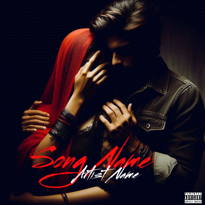 Plantilla de Black Romantic Hide Album Cover | PosterMyWall