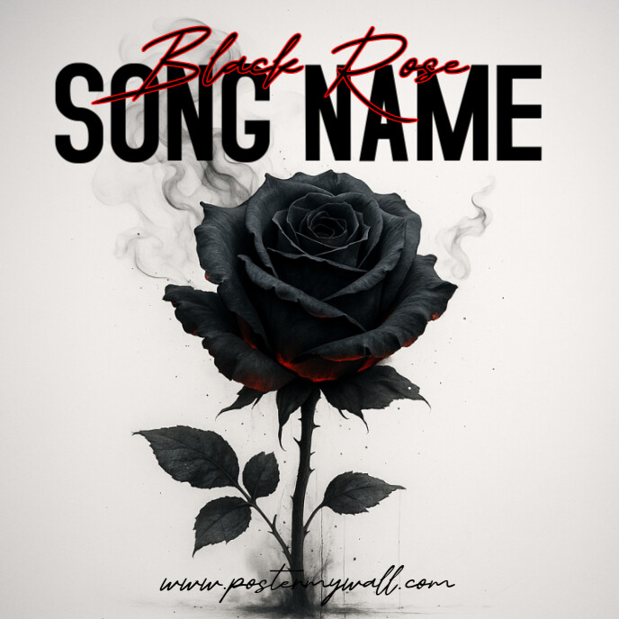 Copy of Black rose album cover | PosterMyWall