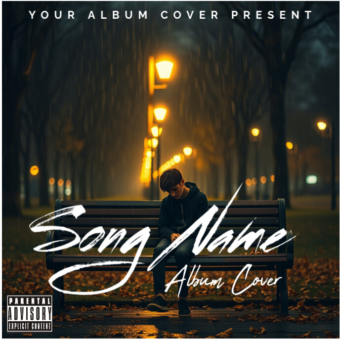 Black Sad Album Album Cover Template | PosterMyWall