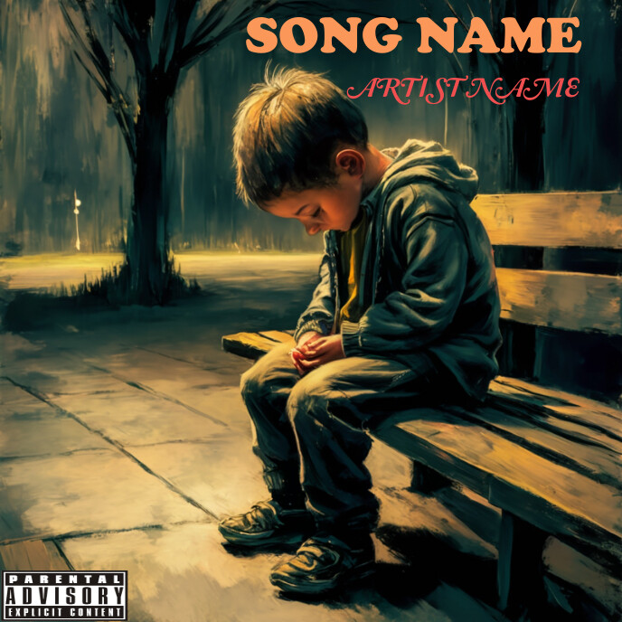 Black Sad Album Cover Album Cover Template | PosterMyWall