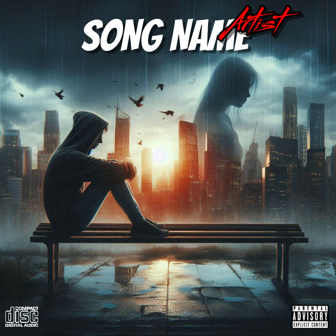 Black Sad Alone Song Album Cover Album Cove | PosterMyWall