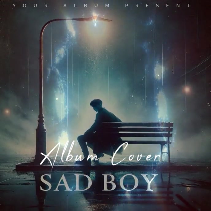 Copy of Black Sad Boy Album Cover | PosterMyWall