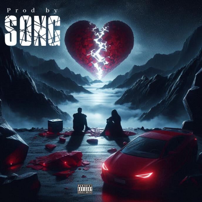 Black Sad Couple Album Cover Template | PosterMyWall