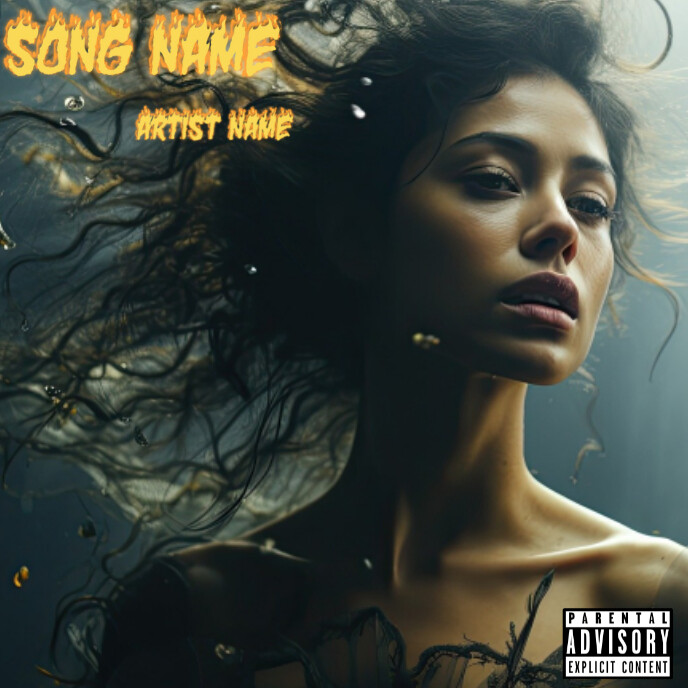 Black Sad Girl Album Cover Template | PosterMyWall