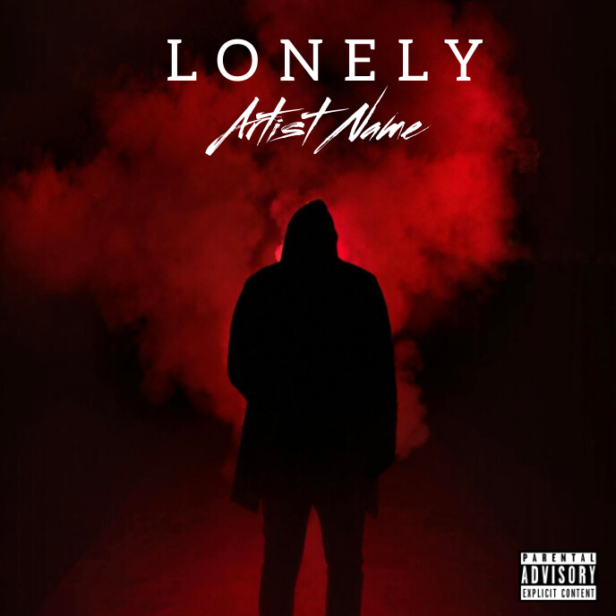 Copy of Black Sad Lonely Song Album Cover Album Cove | PosterMyWall