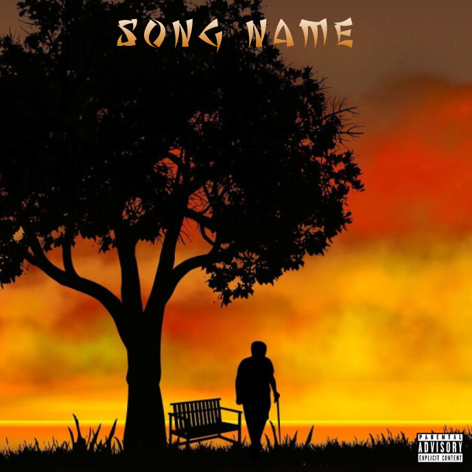 Black Sad Music Album Cover Album Cover Templat | PosterMyWall