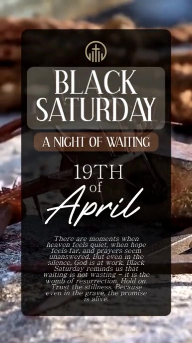 Black Saturday Message Template | PosterMyWall