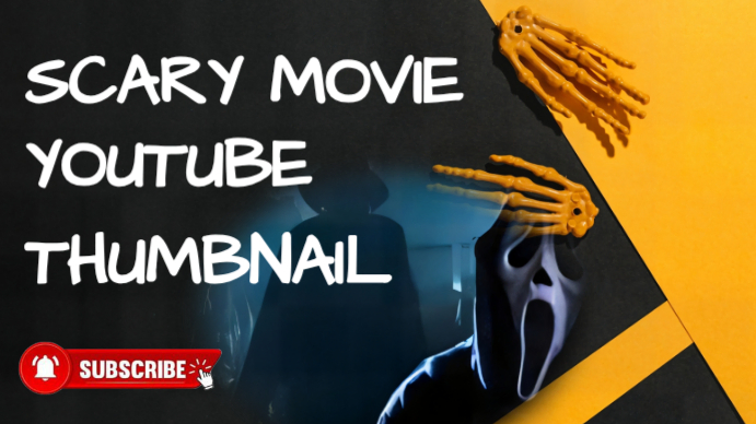 Black Scary Movie YouTube Thumbnail YouTube Thumbnail Template ...