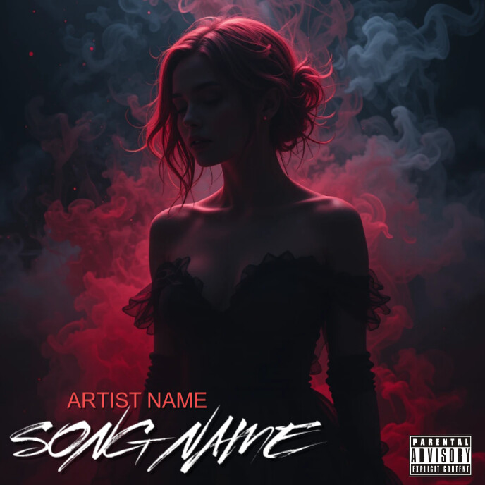 Black Sexy Alone Girl Rap Mixtape Cover Artwork Album Cover Template ...