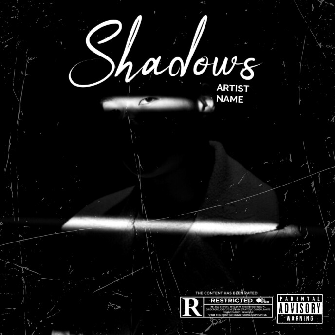 Black Shadows Album Cover Template | PosterMyWall