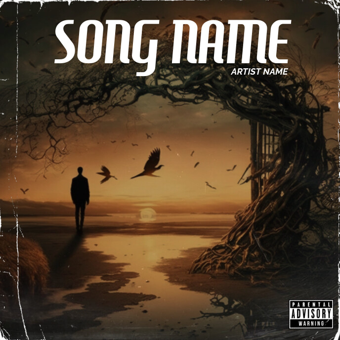 Copy of Black Silhoutte Album Cover | PosterMyWall