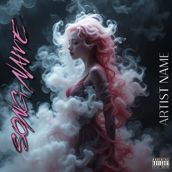 Black Single Artwork Mixtape Cover Album Cover Template | PosterMyWall