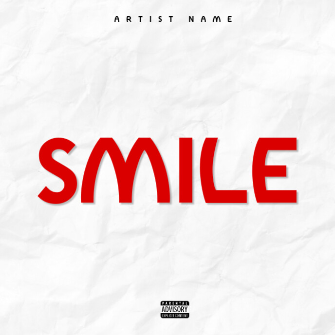 Black Smile Mixtape Cover Album Cover Template | PosterMyWall