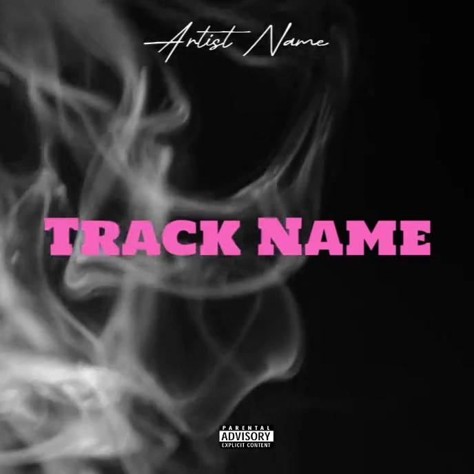 Plantilla de Black Smoke Album Cover Album Cover | PosterMyWall