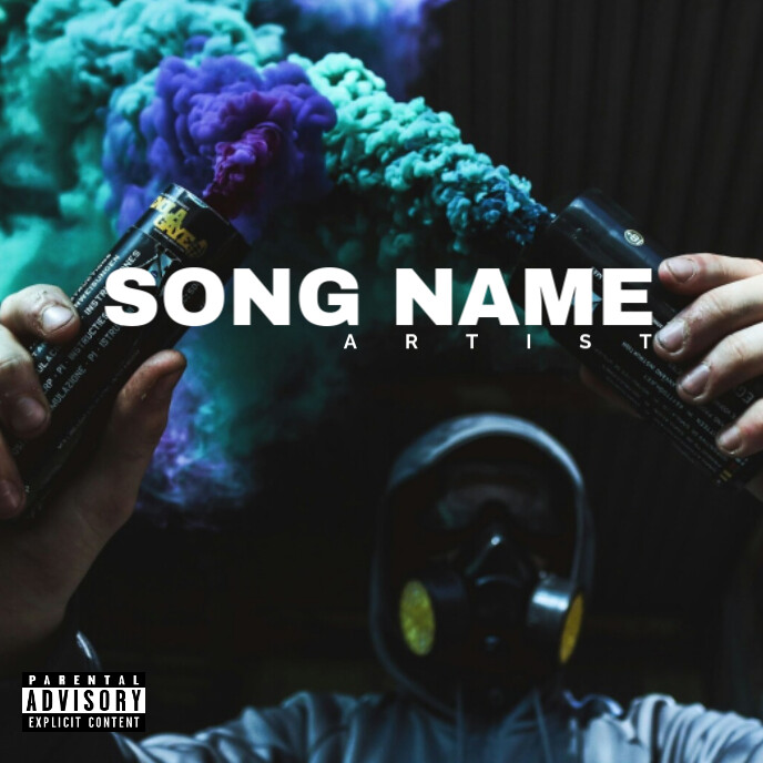 Black Sonag Album Cover Template | PosterMyWall