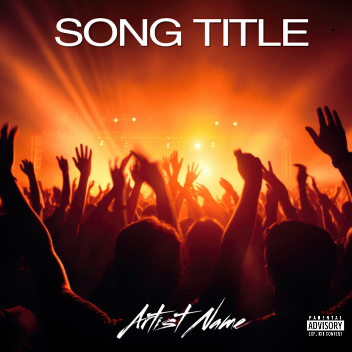 Black Song Album Cover Album Cover Template | PosterMyWall