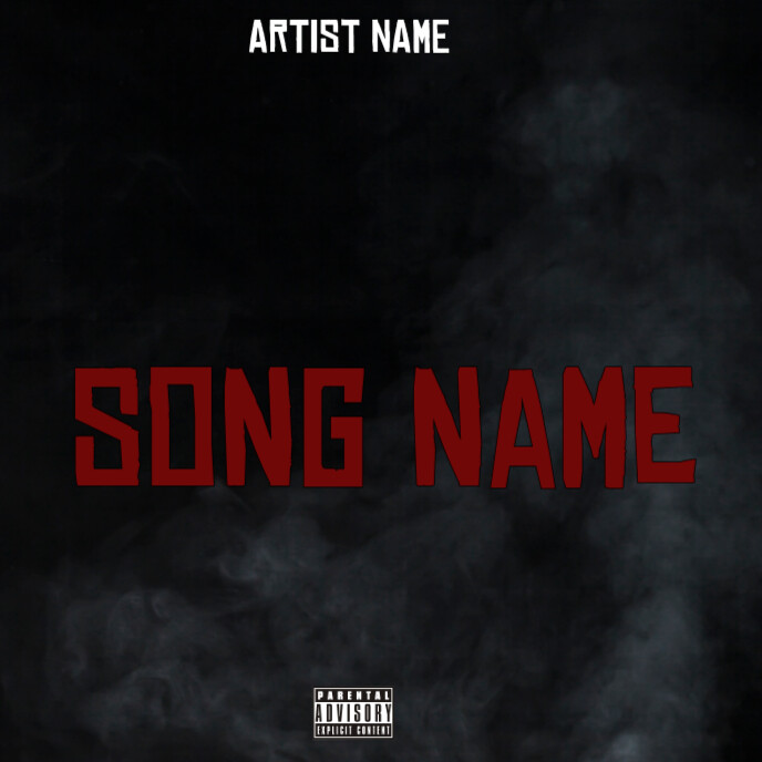 Black Song Album Cover Template | PosterMyWall