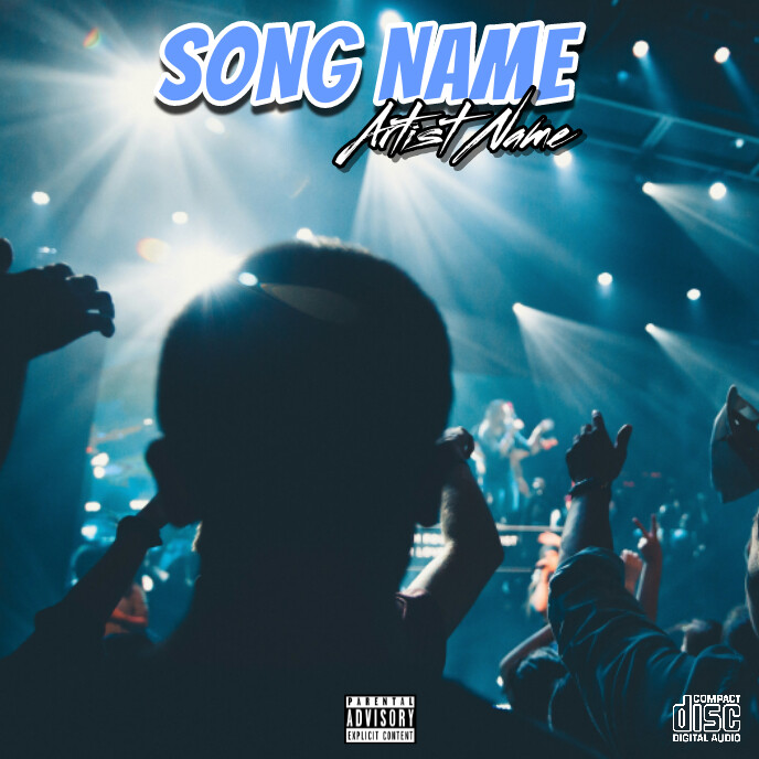 Black Song Album Cover Template | PosterMyWall