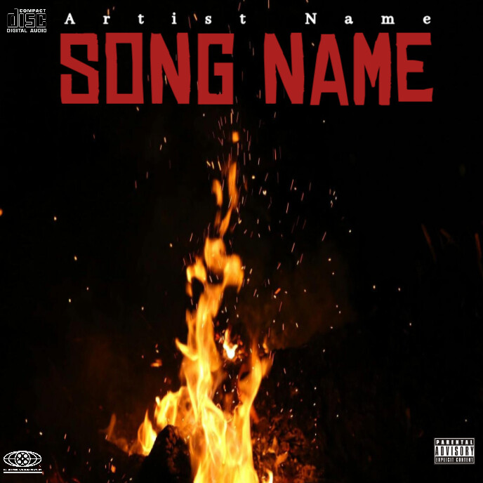 Black Song Album Cover Template | PosterMyWall