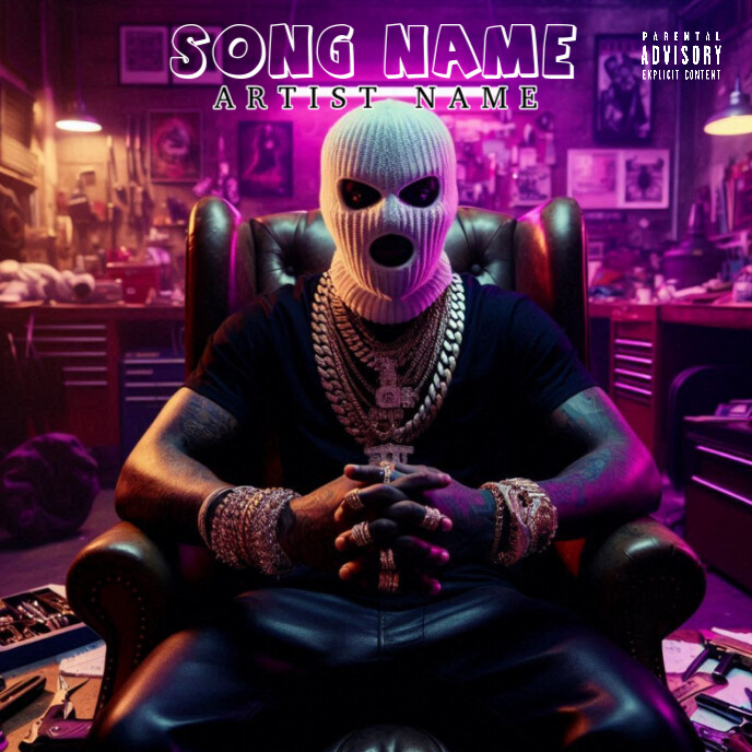 Black Song Album Cover Template | PosterMyWall