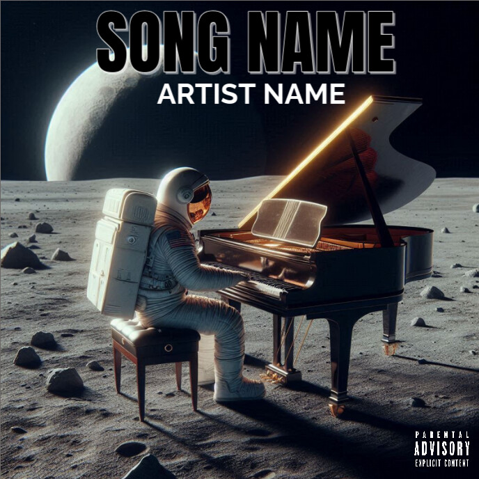 Black Song Cover Album Cover Template | PosterMyWall