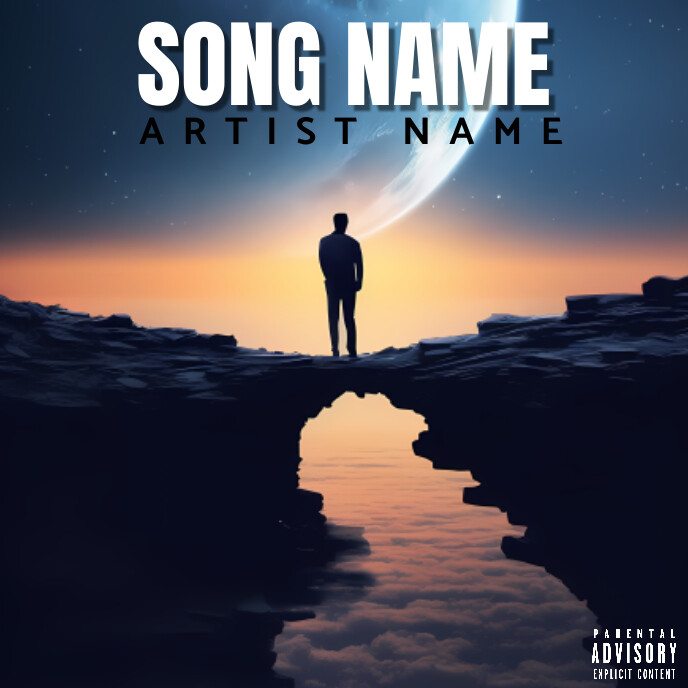 Black Song Cover Song Name Album Cover Template | PosterMyWall