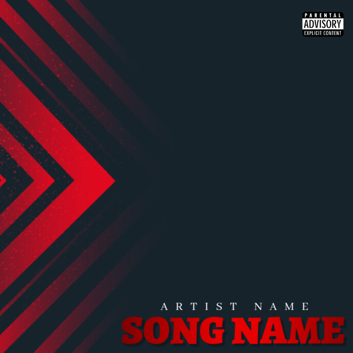 Copy of Black Song Name Album Cover Album Cover | PosterMyWall