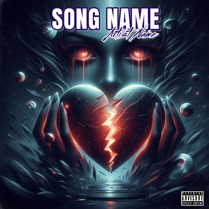 Copy of Black Song Name Album Cover | PosterMyWall