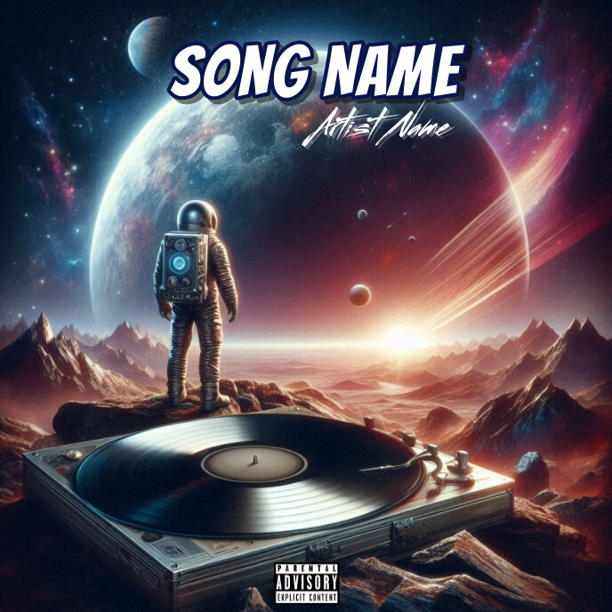 Modèle Black Song Name Album Cover | PosterMyWall