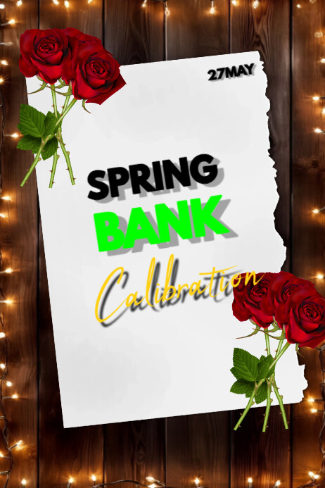 Copy of Black Spring Bank Holidays Poster | PosterMyWall