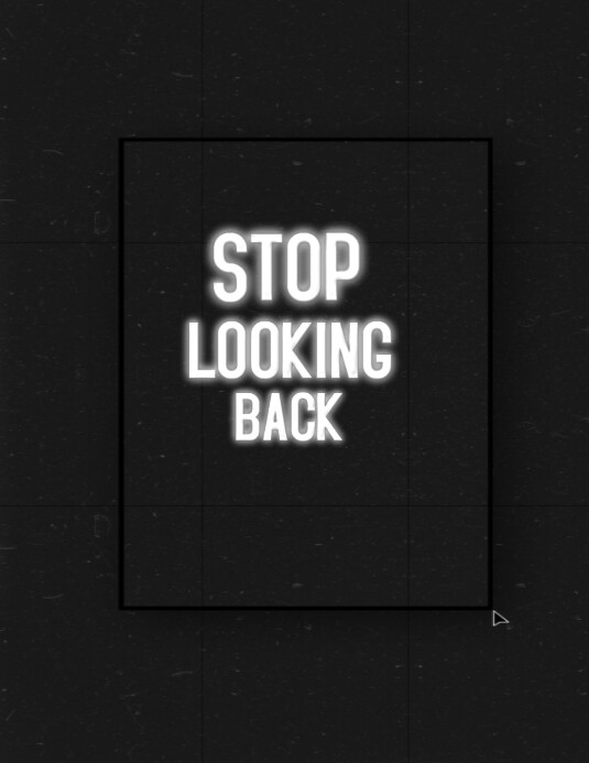 Copy of Black Stop Looking Back Flyer (us Letter) | PosterMyWall