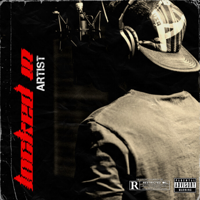 Copy of Black Studio Album Cover | PosterMyWall