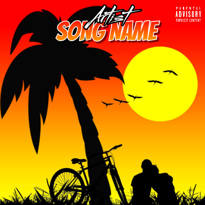 Black Sunset Couple Love Song Mixtape Cover | PosterMyWall