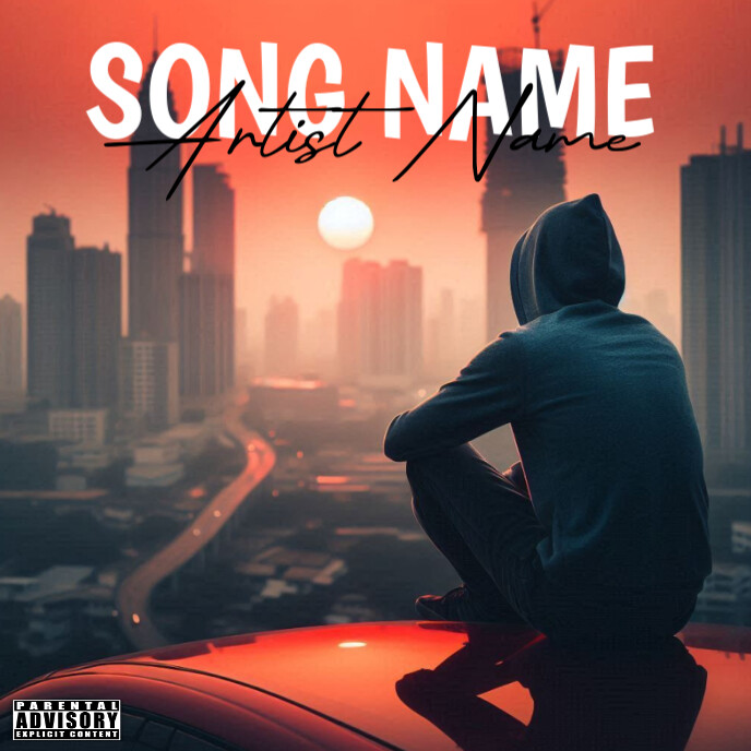 Copy of Black Sunset Mixtape Album Cover Album Cover | PosterMyWall