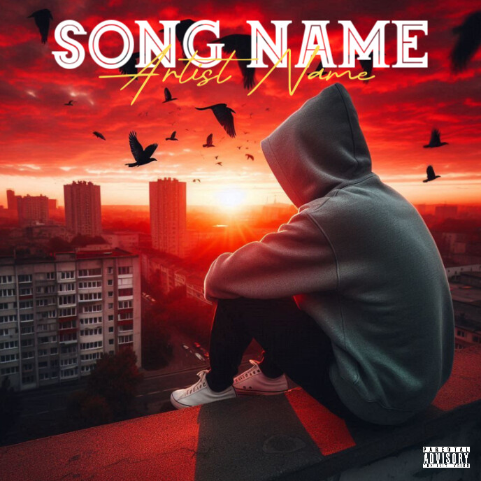 Copy of Black Sunset Mixtape Album Cover Album Cover | PosterMyWall