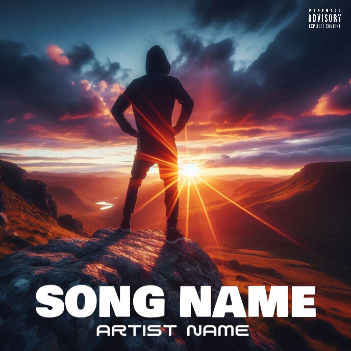 Modèle Black Sunset Mixtape Album Cover Artwork Album Cover | PosterMyWall