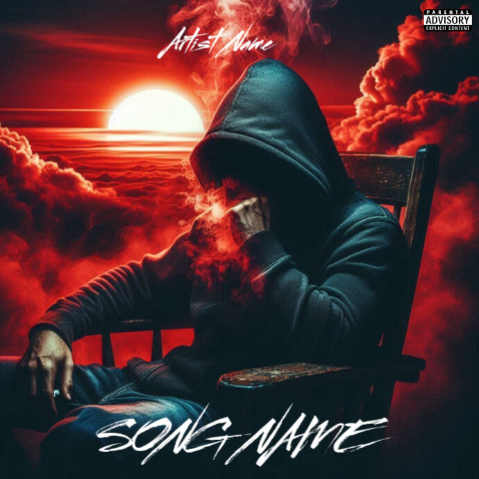 Black Sunset Mixtape Cover Album Cover Template | PosterMyWall