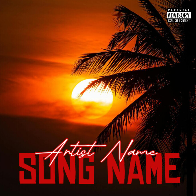 Black Sunset Mixtape Cover Album Cover Template | PosterMyWall