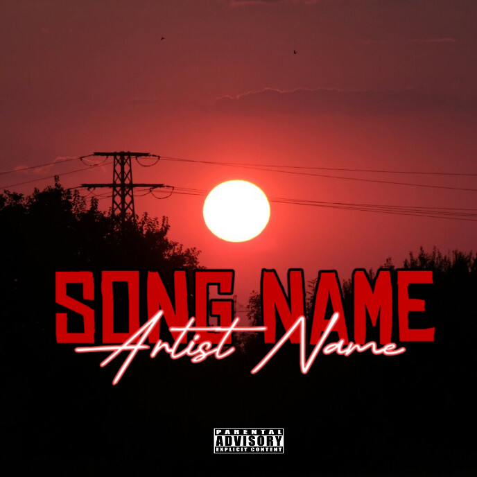 Black Sunset Mixtape Cover Album Cover Template | PosterMyWall