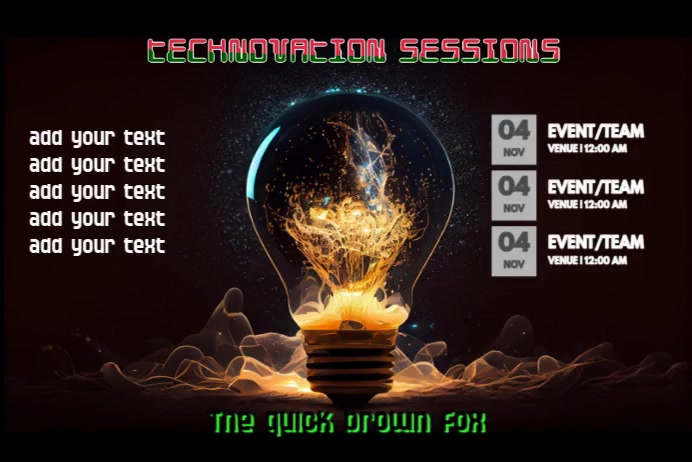 Black Techhnology Poster, FUTURE, AUTOMATION Template | PosterMyWall