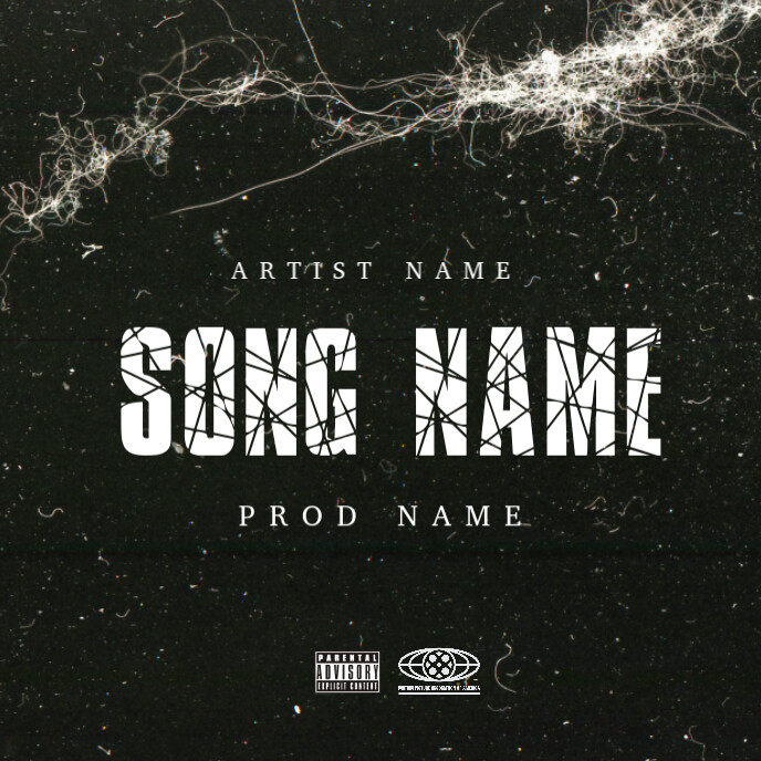 Black texture mixtape album cover Template | PosterMyWall