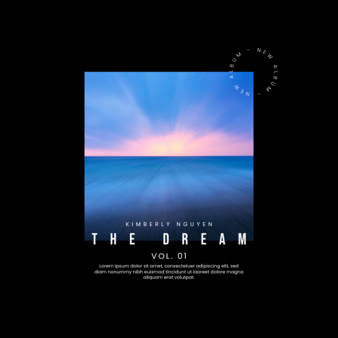 Copy of Black The Dream Album Cover | PosterMyWall