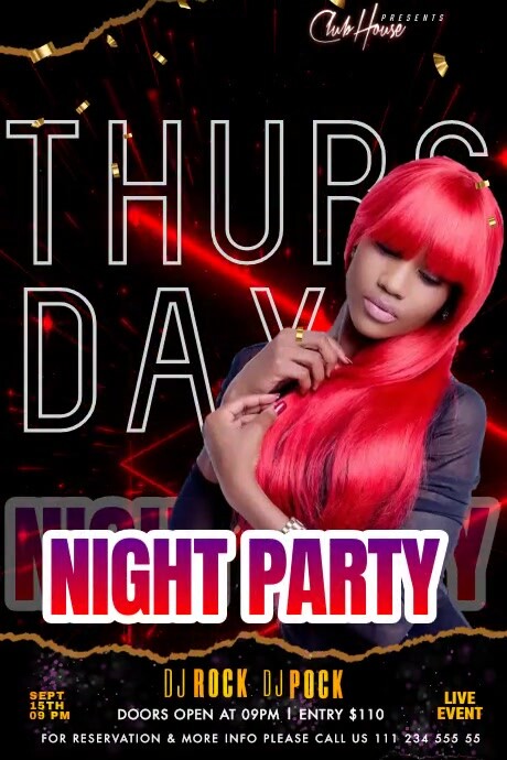 Plantilla de Black Thursday Night Party Poster | PosterMyWall
