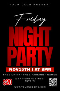 FRIDAY PARTY Template | PosterMyWall