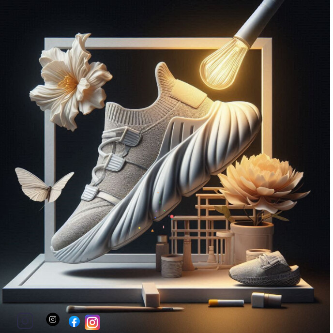 Black Trending Sneakers Outfits Album Cover Template | PosterMyWall