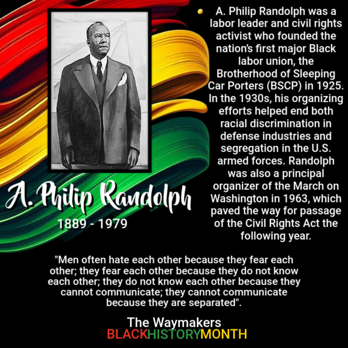 Black Typographic Black History Month Instagram Post Template ...