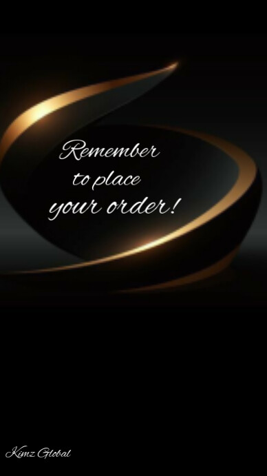 Copy of Black Typographic Client Order Reminder Post Instagram Story ...