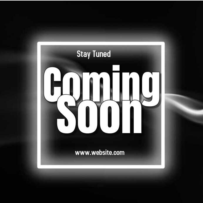 Black Typographic Coming Soon Instagram Post Template | PosterMyWall