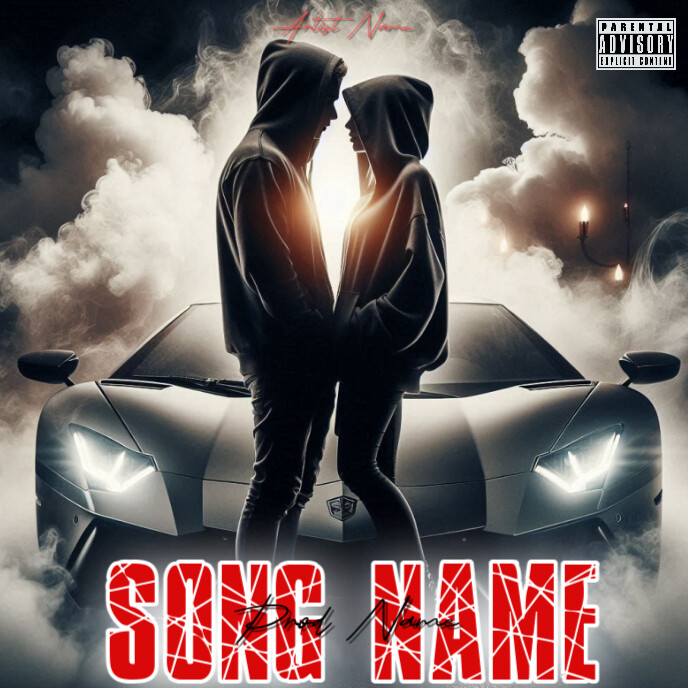 Copy of Black Typographic Couple Love Mixtape To Album Cover | PosterMyWall